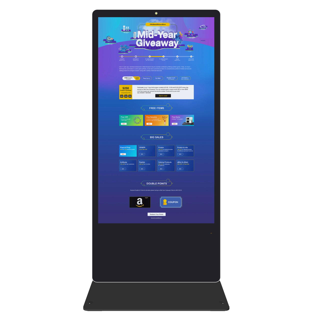 65-inch Vibrant Floor-Standing Digital Signage for Malls from China ...